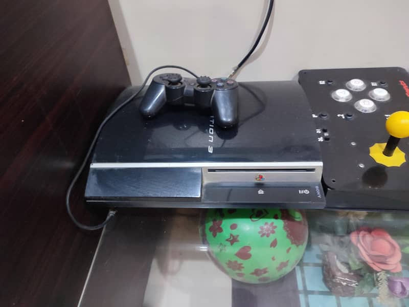Playstation 3 with LED, two consoles and two Arcade Stick and box ...
