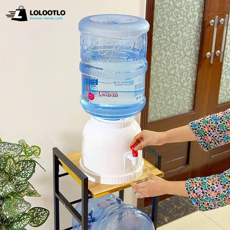 Export Quality Metal Water Bottle Stand with Wooden Top Shelve - Other ...