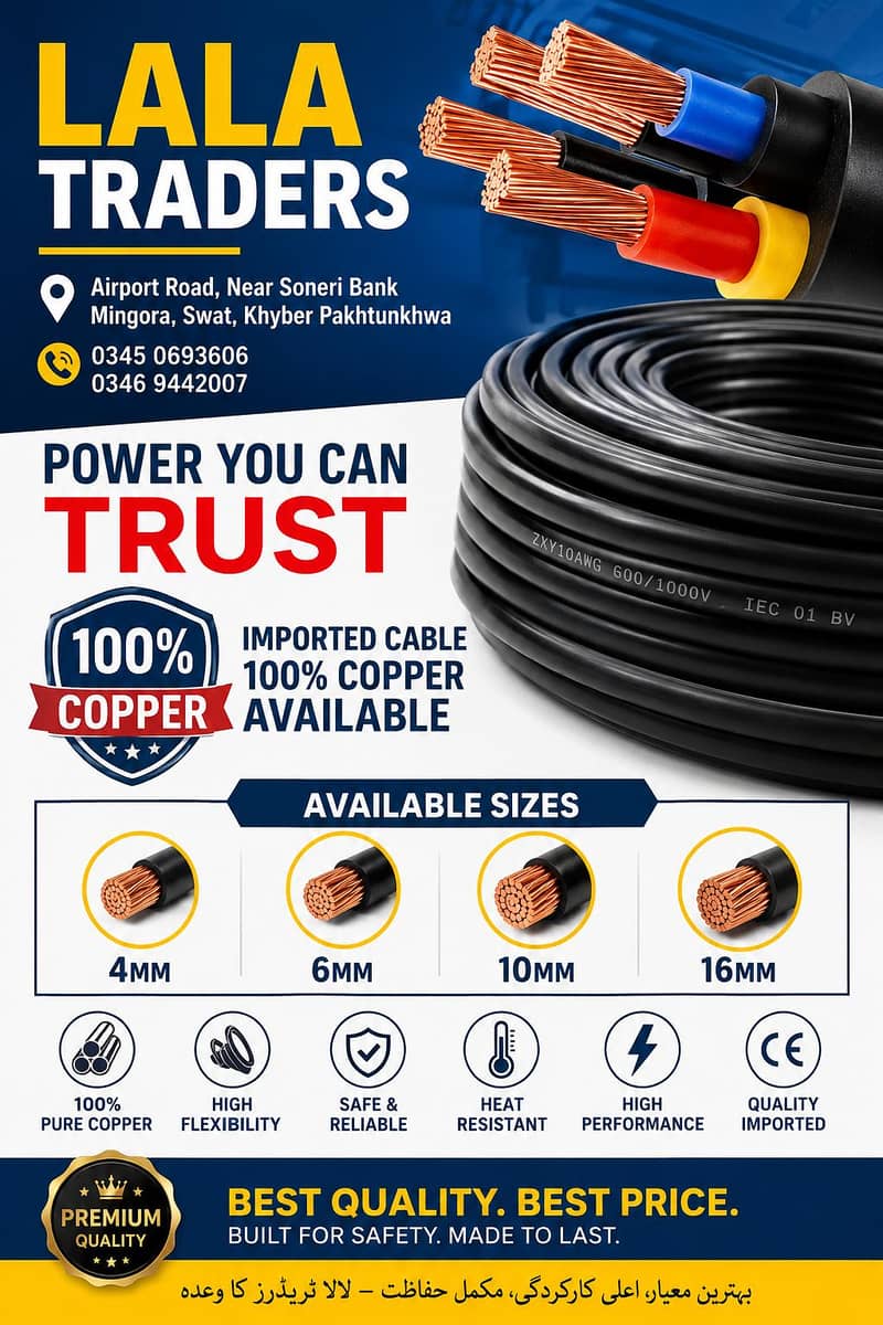 Imported Cable and Wires for Solar - Solar Accessories - 1114987187