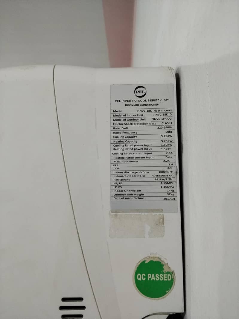 Pell 1.5 Ton Ac/Dc Inverter. - AC & Cooler Accessories - 1114999957