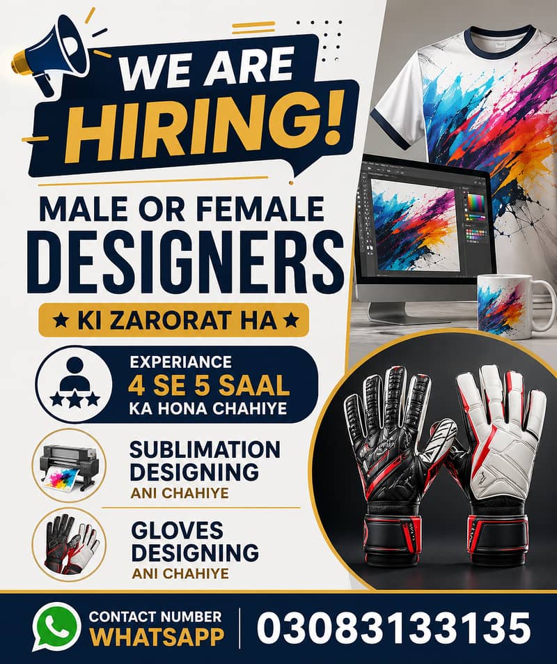 We Are Hiring – Male & Female Designers Required! - Graphic Design Jobs ...