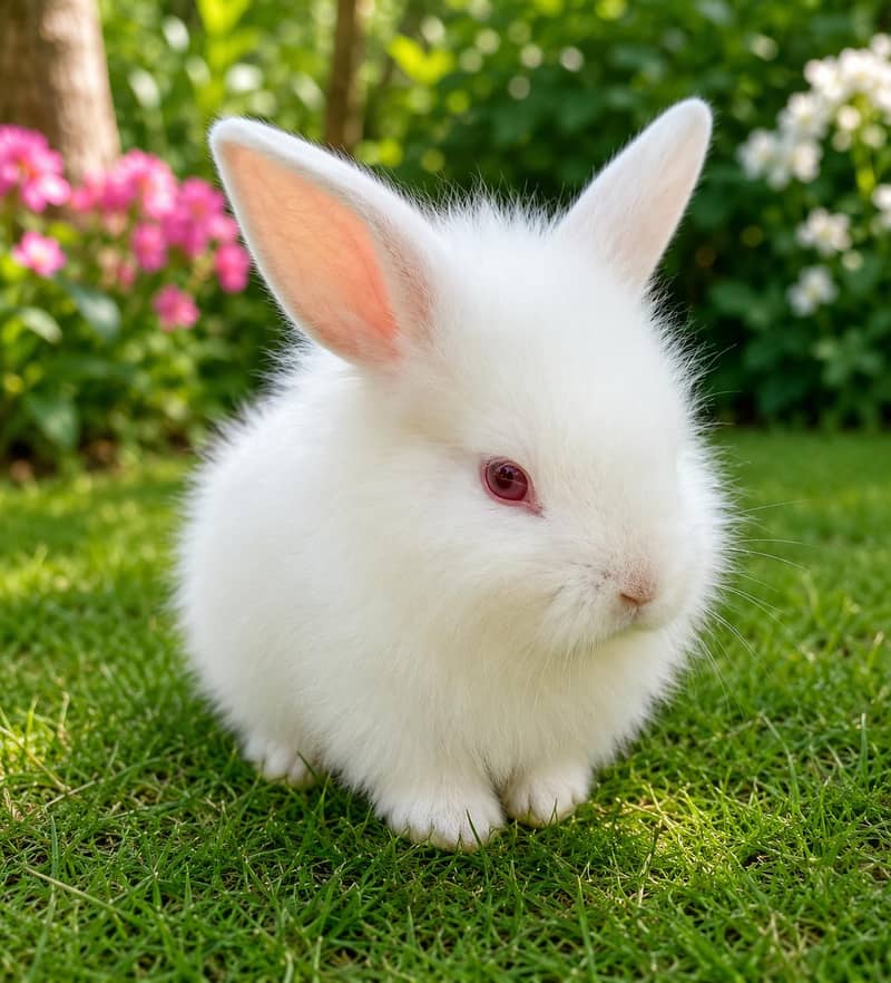 Red -Eyed white Rabbits - Rabbits - 1115141646