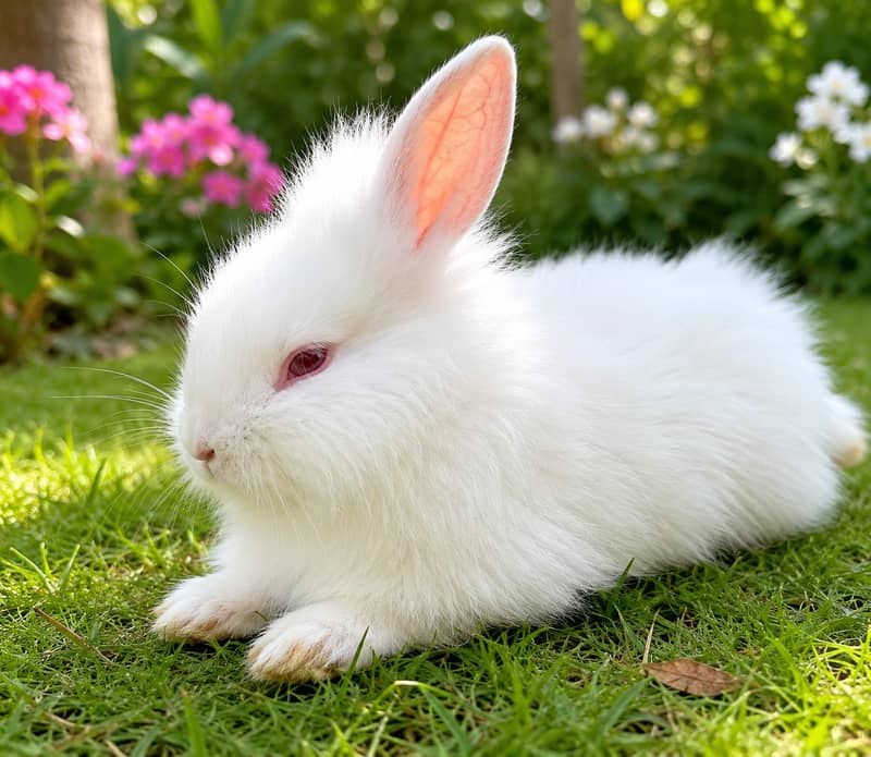 Red -Eyed white Rabbits - Rabbits - 1115141646