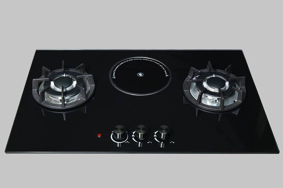 3 Burner Gas & Electric Hob | Ceramic Cooktop - Hobs - 1115379400