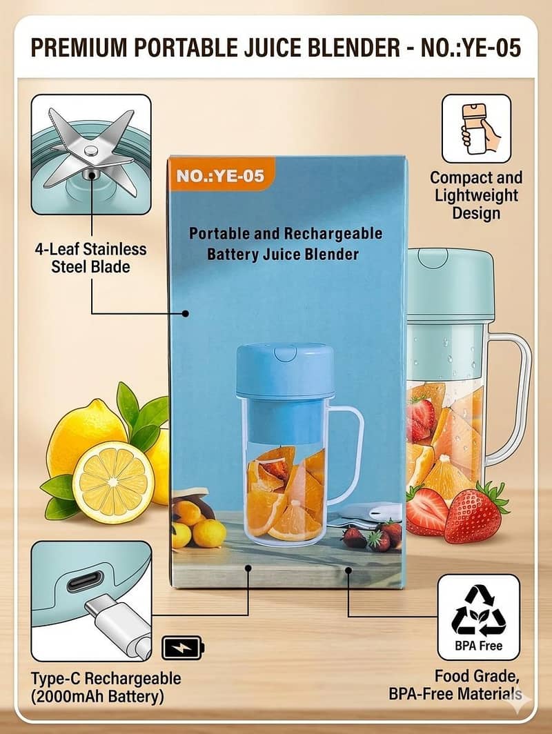 mini rechargeable juicer - Other Kitchen Appliances - 1115443270