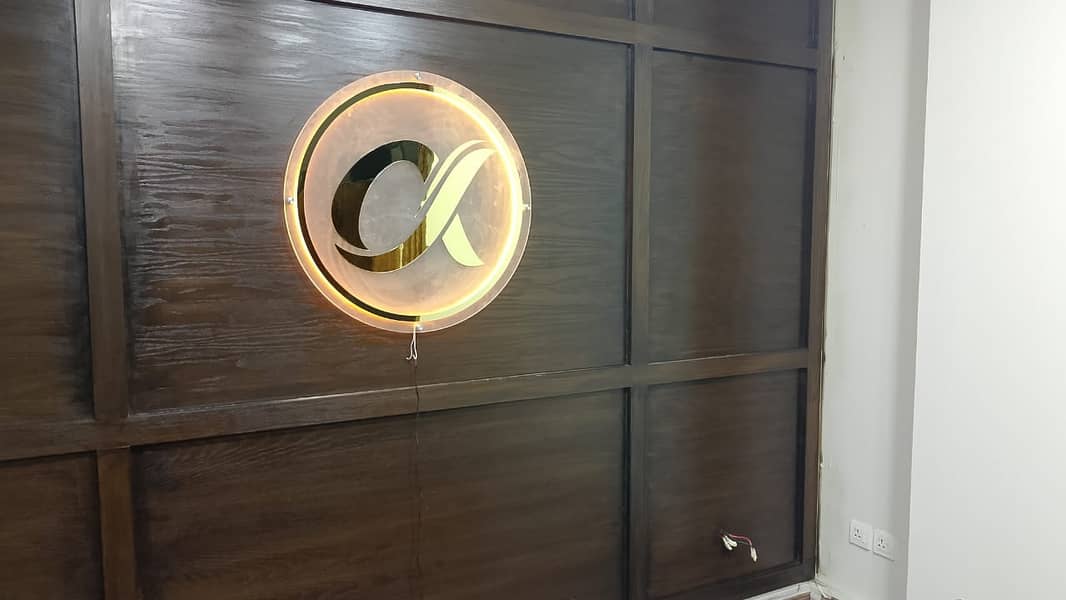 3D Logo 3D Sign Board SS Logo Steel Logo Acrylic Wall Logo In Karachi ...