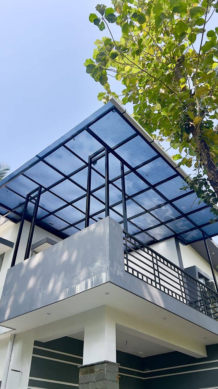 Fiber Glass Shade - Folding Canopy - Parking Tensile Shade - Car Shade ...