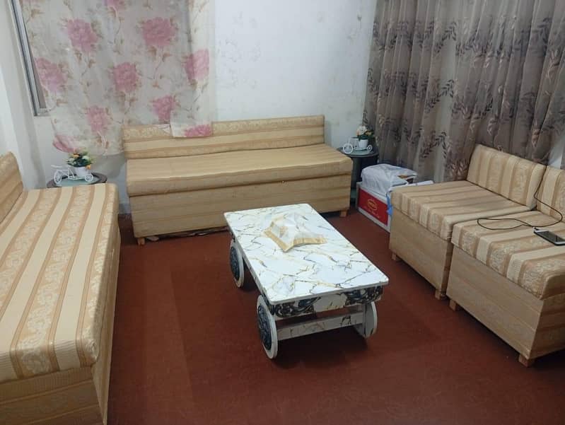 8 seater storage sofa with center table - Sofas - 1115634564