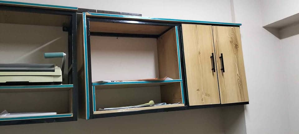 Pure Iron & Wooden New Office Rack Design - Shelves & Racks - 1115678254