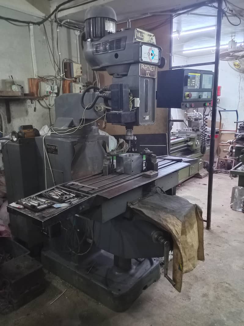 1 - CNC MILLING MACHINE 2 - Lathe machine 3 - Drill machine - Other ...