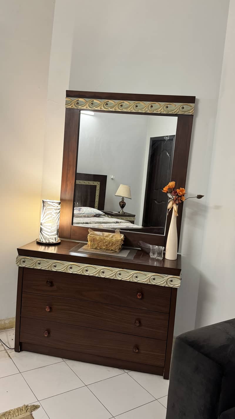 Bed - Wooden Bed - Double Bed - Luxury Bed with Side Table - Beds ...