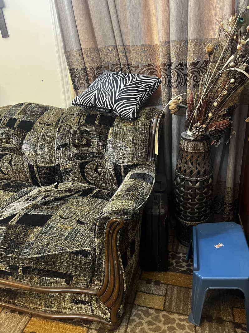 Wooden sofa set 5 seater - Sofas - 1115748928