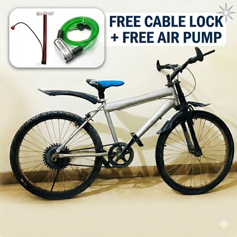 24" BICYCLE + FREE Cable Lock & Air Pump - Only Rs. 10,000 - Road Bikes ...