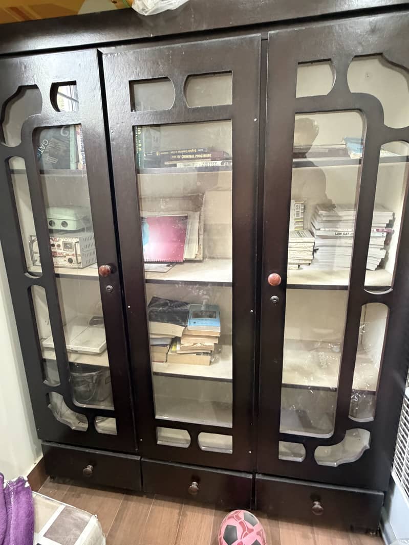 Elegant Wooden Showcase Premium Wooden Display Cabinet Stylish Wooden ...