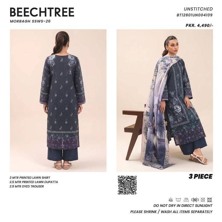 Original Beechtree Unstitched Lawn 3PC Summer Collection - Eastern ...