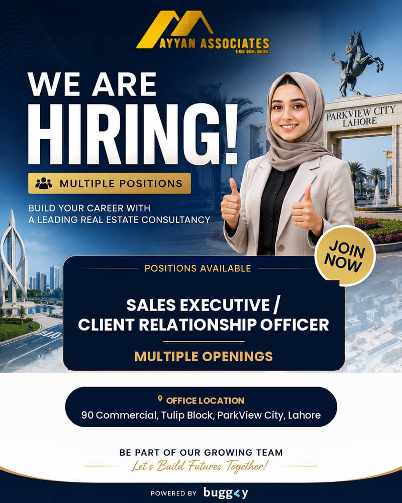 Sales Executive / Client Relationship Officer – Ayyan Associate - Real ...