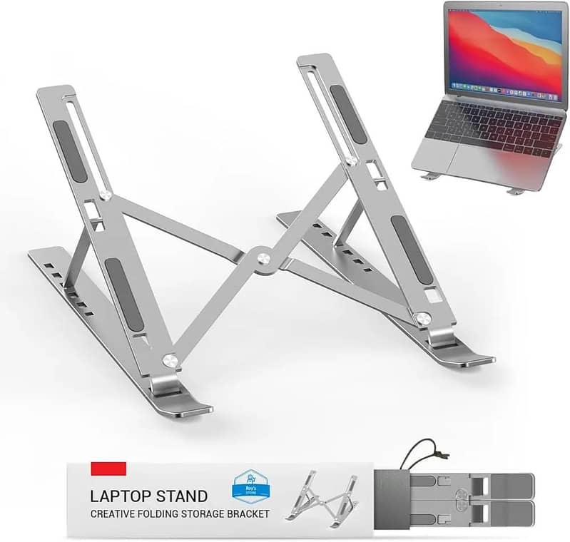 Portable 1 Pcs Foldable Laptop Stand in Grey - Computer & Laptop ...