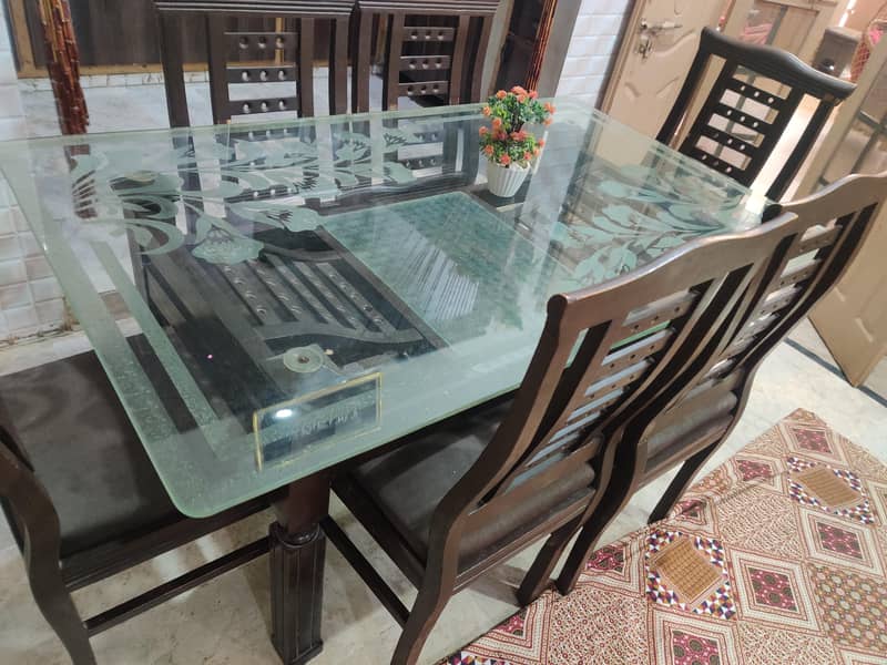 sofa& Dining table with six chair - Sofas - 1115848249