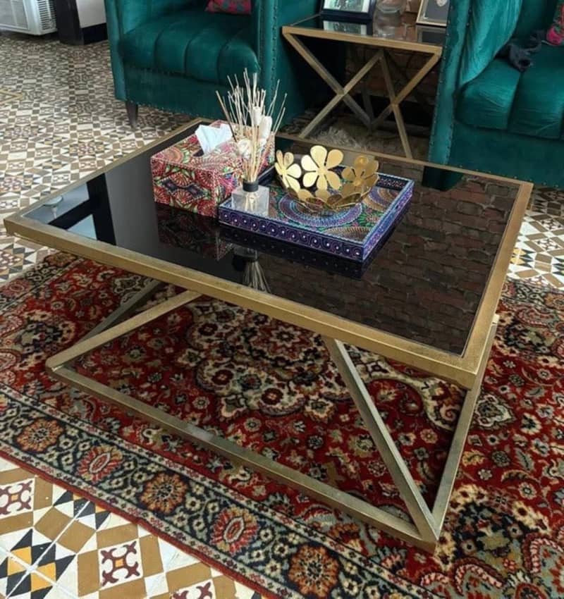 Set of 3 metal tables - Dining Room Sets - 1115860617