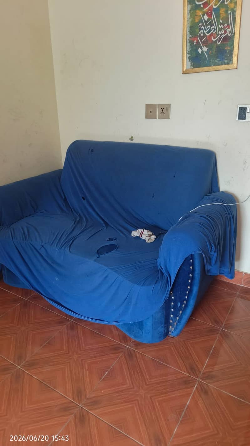 7 seater blue color sofa - Sofas - 1115862086