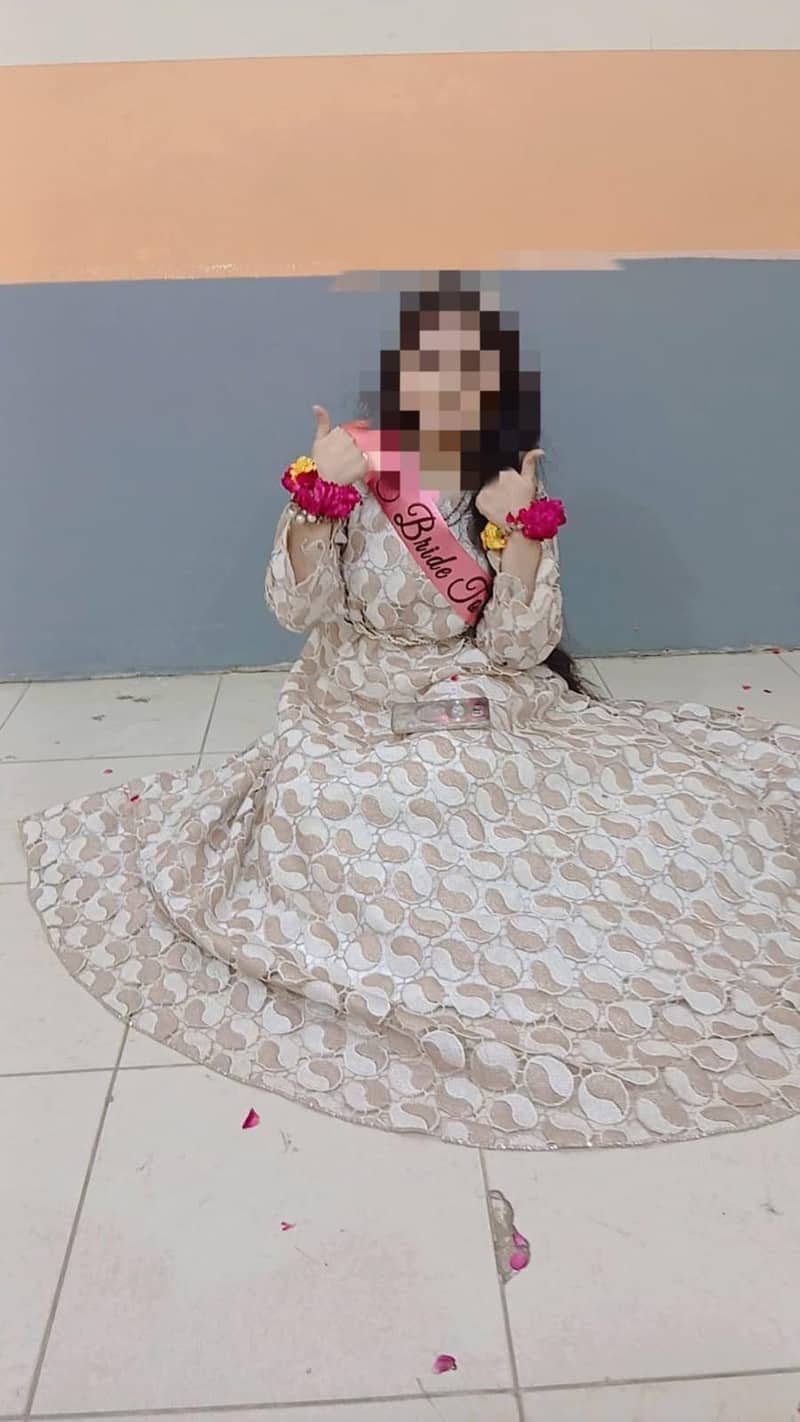circle designed long frock - Eastern - 1115889442