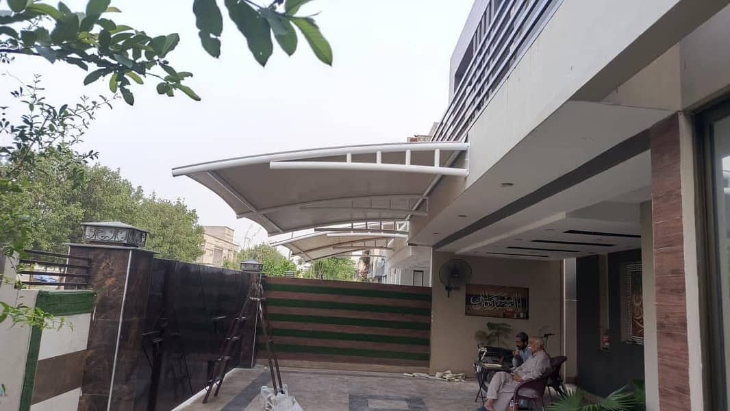 New design car parking shade, Wall mounted shade, Pole parking shade ...