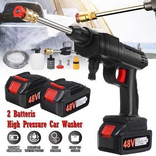 Cordless - 48V High Pressure Car Washer Jet Lithium ion Battery - Other ...