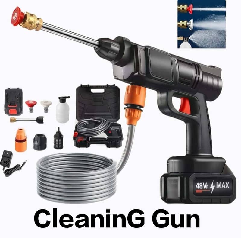 Cordless - 48V High Pressure Car Washer Jet Lithium ion Battery - Other ...
