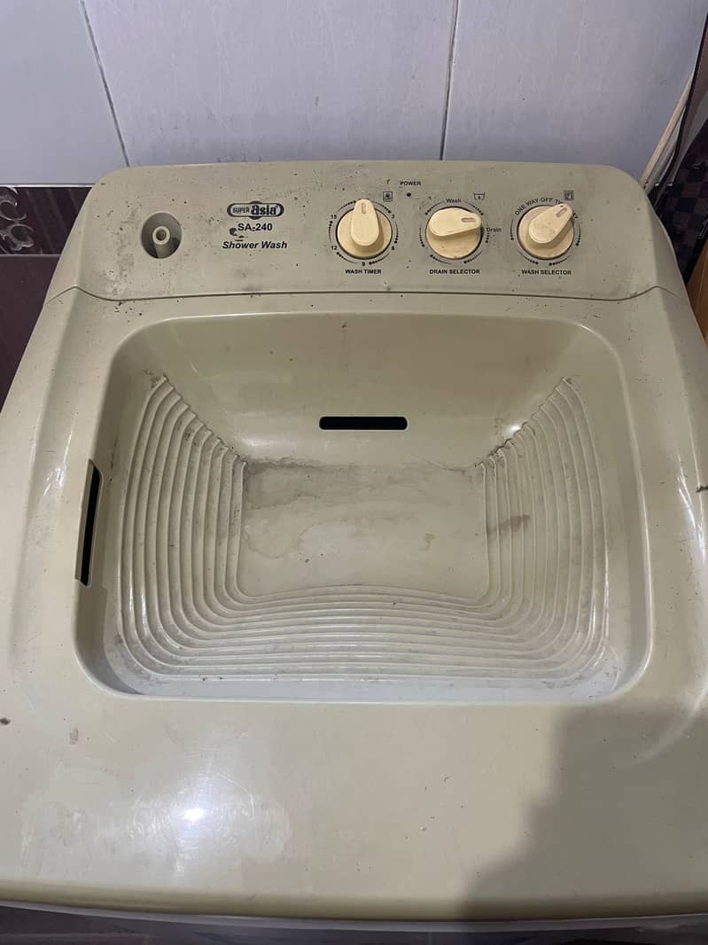 Super Asia Washing Machine SA-240 & PAK Dryer PK-386 - Washer - 1115925293