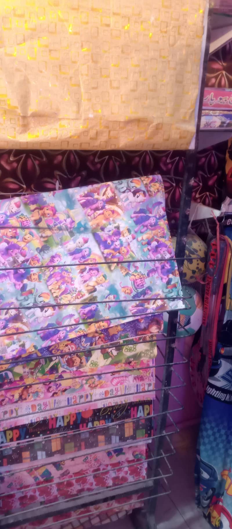 Metal Gift Wrapping Paper Display Rack Double Side - Other Business ...