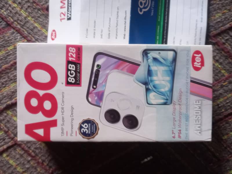Itel a80.128gb memory with box only Whatsapp 03197327491 - Mobile ...